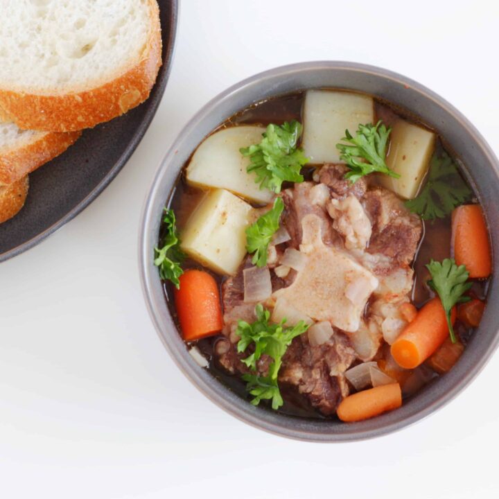This Simple Slow Cooker Oxtail Soup is Hearty and Tender!