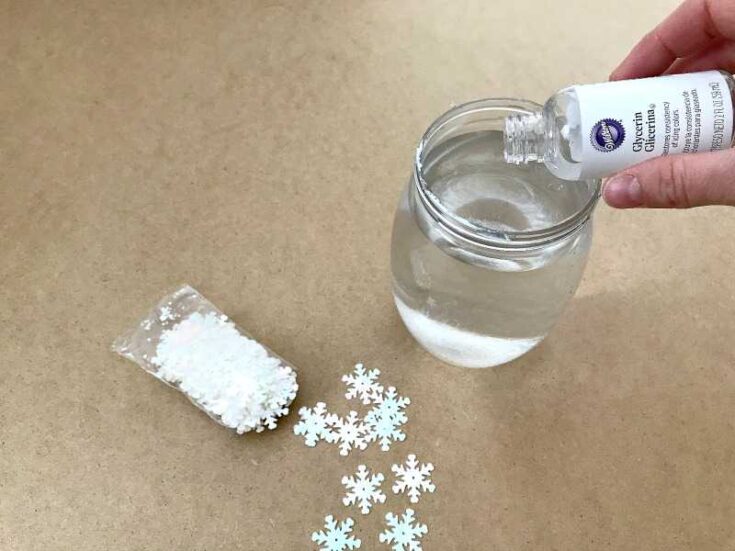 This Lovely Winter Glitter Calming Bottle DIY SPARKLES with Joy